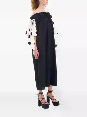 PARLOR Vacation Midi Dress With Ruffled Detailing