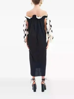PARLOR Vacation Midi Dress With Ruffled Detailing