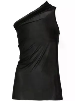Rick Owens Athena One-shoulder T-shirt - Black