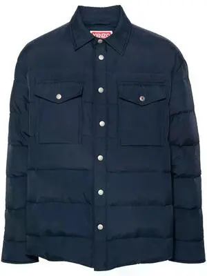Kenzo Classic-collar Quilted Shirt Jacket