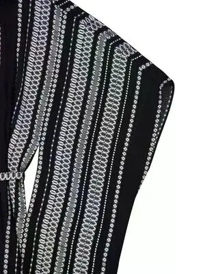 Zeus+dione Crew Neck Kaftan With Tied Waist