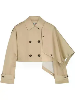 Ports 1961 Asymmetric Trench Jacket - Neutrals