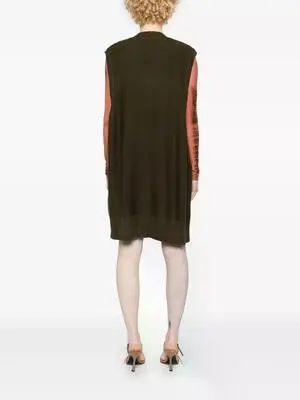 MAISON MARGIELA Khaki Virgin Wool Blend Knitted Minidress