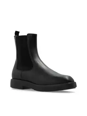 Emporio Armani Leather Chelsea Boots