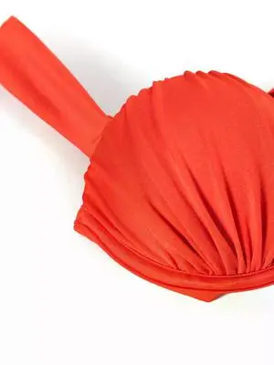 NOIRE SWIMWEAR Ruched Balconette Bikini - Orange