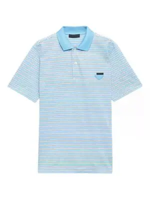Prada Cotton Polo Shirt - Blue