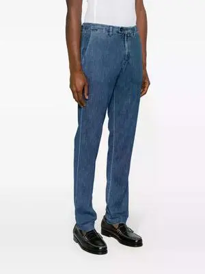 Corneliani Mid-rise Tapered Leg Jeans - Blue