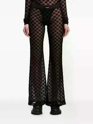 Palm Angels Monogram Flared Trousers