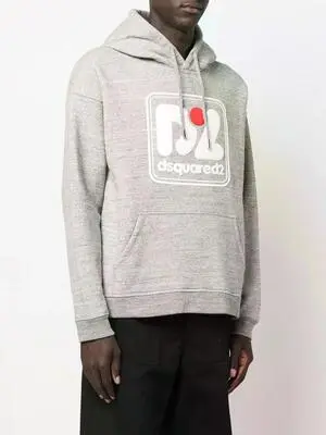 Dsquared2 Logo Print Cotton Hoodie