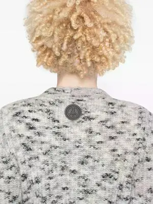 Moschino Braid Detail Mélange Knit Sweater