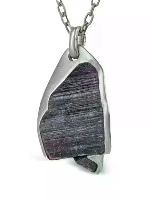 PARTS OF FOUR Sterling And Rubellite Tourmaline Pendant Necklace - Silver