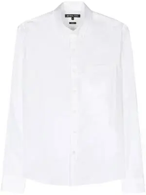 Michael Kors Logo-embroidered Cotton Shirt