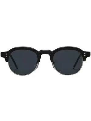 Thom Browne Oval Frame Sunglasses - Black