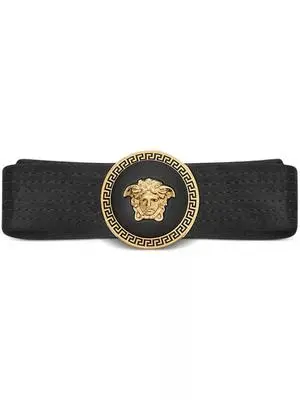 Versace Medusa Plaque Hairpin - Black