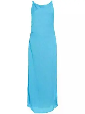 Faithfull The Brand Linen-blend Maxi Dress - Blue