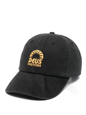 Deus Ex Machina Embroidered Baseball Cap - Black