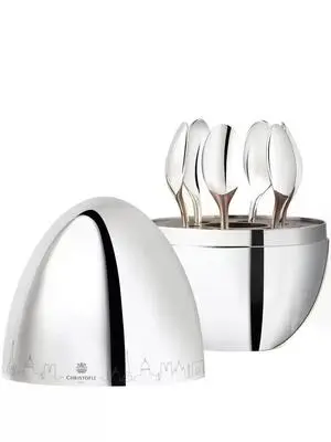 Christofle Mood Skyline Shanghai Espresso Spoon - Silver