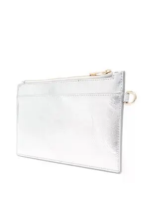 A.p.c. Metallic Leather Zip-up Clutch