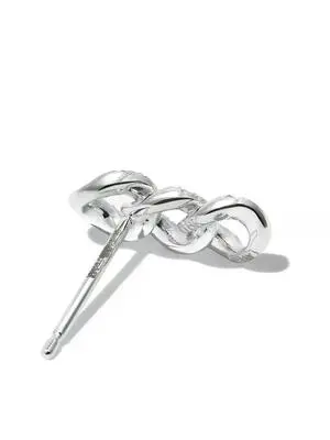 Shay 18k White Gold Diamond Chain Stud Earring