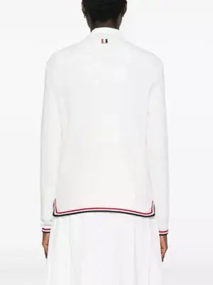 Thom Browne Cashmere Jumper With Striped Border Detail