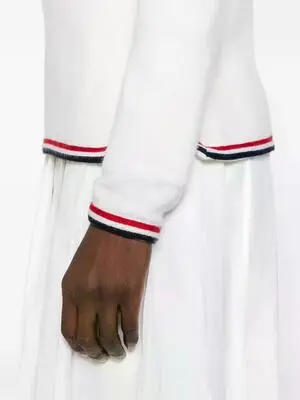 Thom Browne Cashmere Jumper With Striped Border Detail