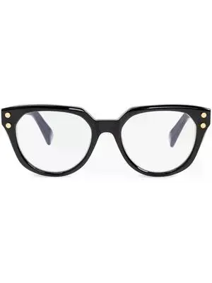 Balmain Cat Eye Eyeglasses - Black