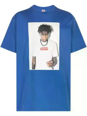 Supreme Cotton Photograph Print T-shirt - Blue