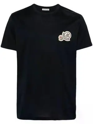 Moncler Double Logo-patch Cotton T-shirt