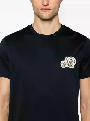 Moncler Double Logo-patch Cotton T-shirt