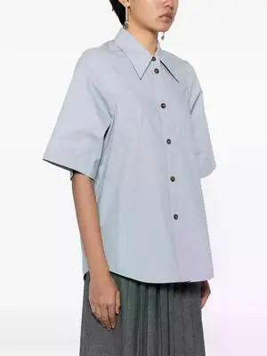 LOW CLASSIC Pointed-collar Cotton Shirt