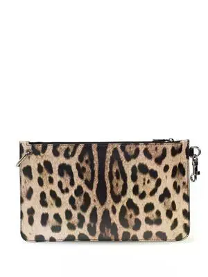 Dolce & Gabbana Leopard Print Clutch Bag