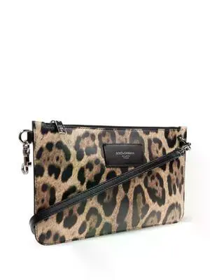 Dolce & Gabbana Leopard Print Clutch Bag