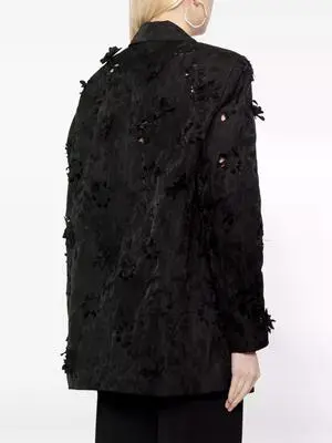 JNBY Floral Appliqué Single-breasted Blazer