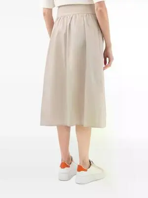 Woolrich A-line Cotton Midi Skirt