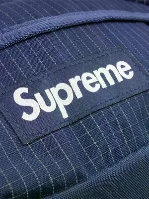 Supreme Box-logo Ripstop Waist Bag - Blue