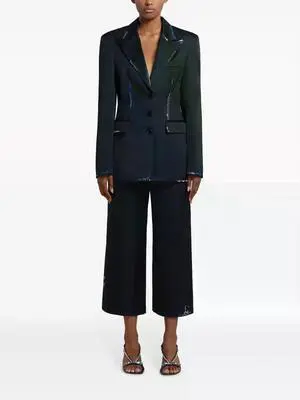 Marni Decorative Stitching Cropped Trousers