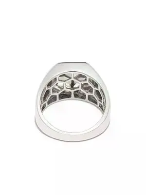 Shay 18k White Gold Champion Initial Ring