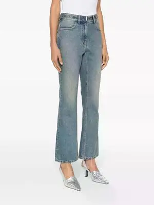 Givenchy 4g-motif Straight-leg Jeans