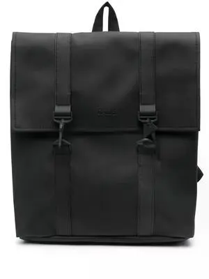 Rains Msn Logo-debossed Backpack - Black