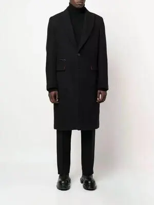 Philipp Plein Graffiti Print Single-breasted Coat