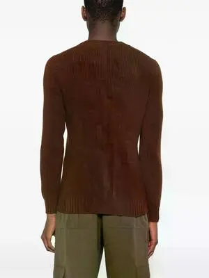 DELL'OGLIO Ribbed-knit Crew-neck Jumper