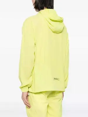 GROUND ZERO Logo-print Lightweight Hooded Jacket - Yellow