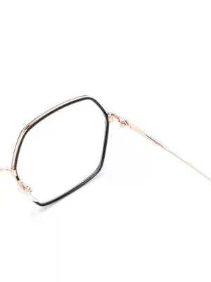 TOM FORD Geometric Hexagonal Frame Eyeglasses
