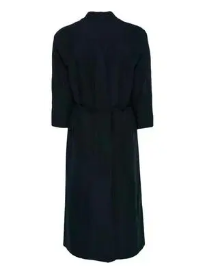 Vince Band-collar Midi Dress In Imperial - Blue