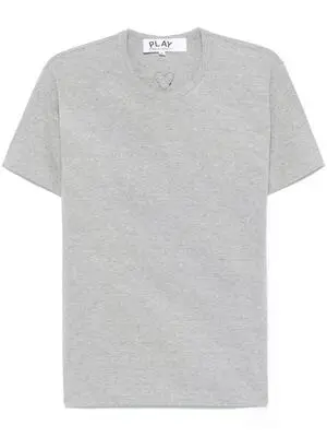 Play Comme Des Garcon Signature Heart-patch T-shirt