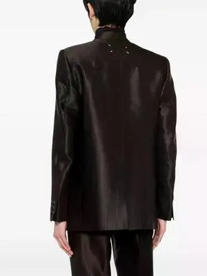 MAISON MARGIELA Striped Single-breasted Blazer