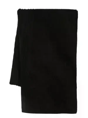 Y3 Engineered Logo-debossed Scarf - Black
