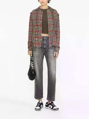 R13 Cropped Boyfriend Jeans