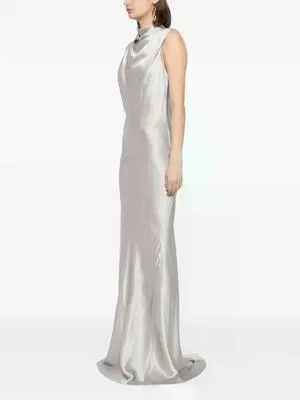Michelle Mason Ruffle Bias Gown