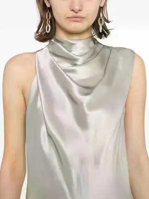 Michelle Mason Ruffle Bias Gown